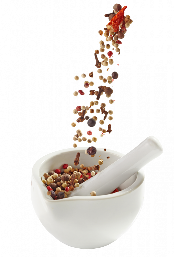 Spices falling vector - Ceylon Kokonati