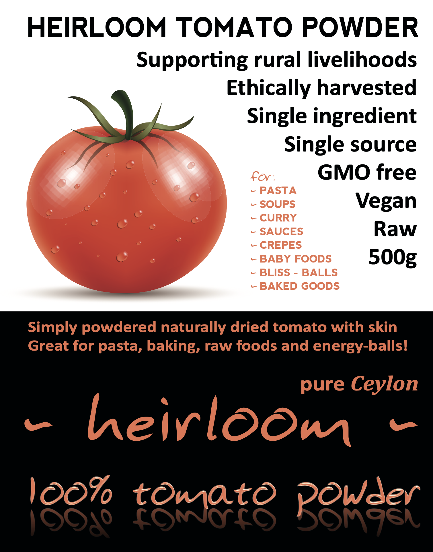 Heirloom Tomato Powder - Ceylon Kokonati